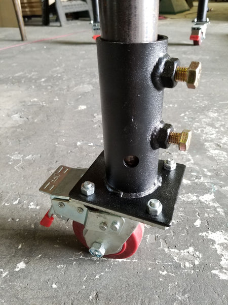Deck leg caster insert – Entertainment Fabrication